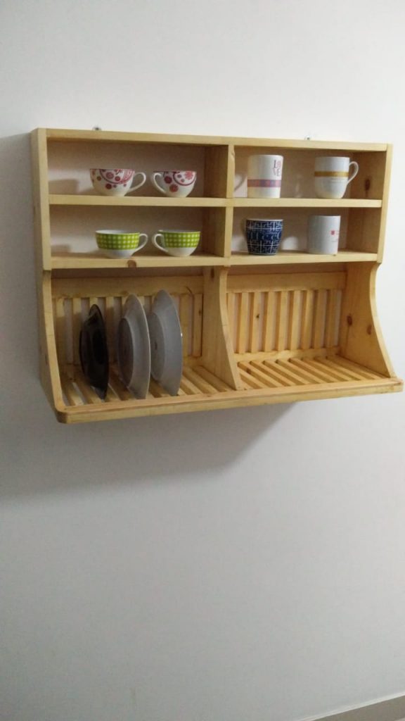 Custom made Pinewood Plate Rack | The Pine Studio