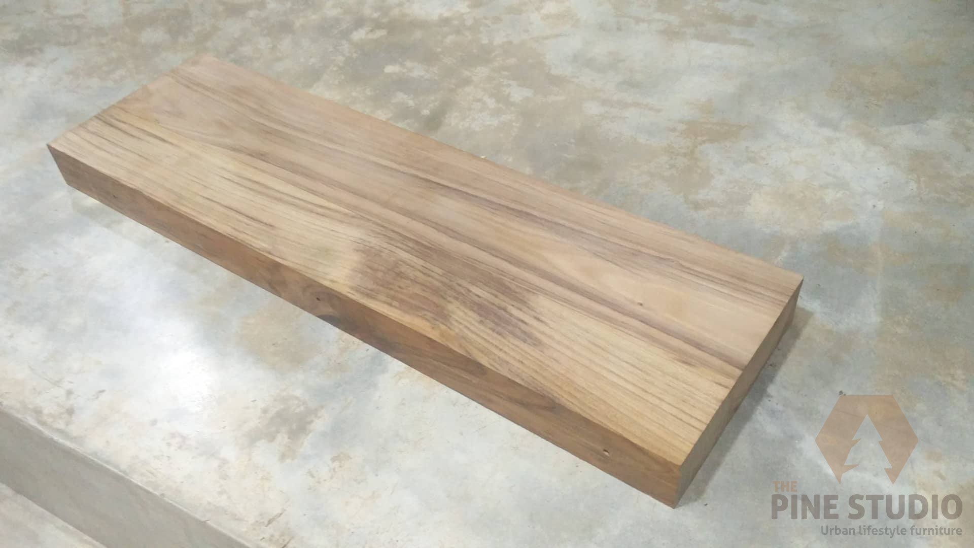 Teak Floating Shelves | The Pine Studio