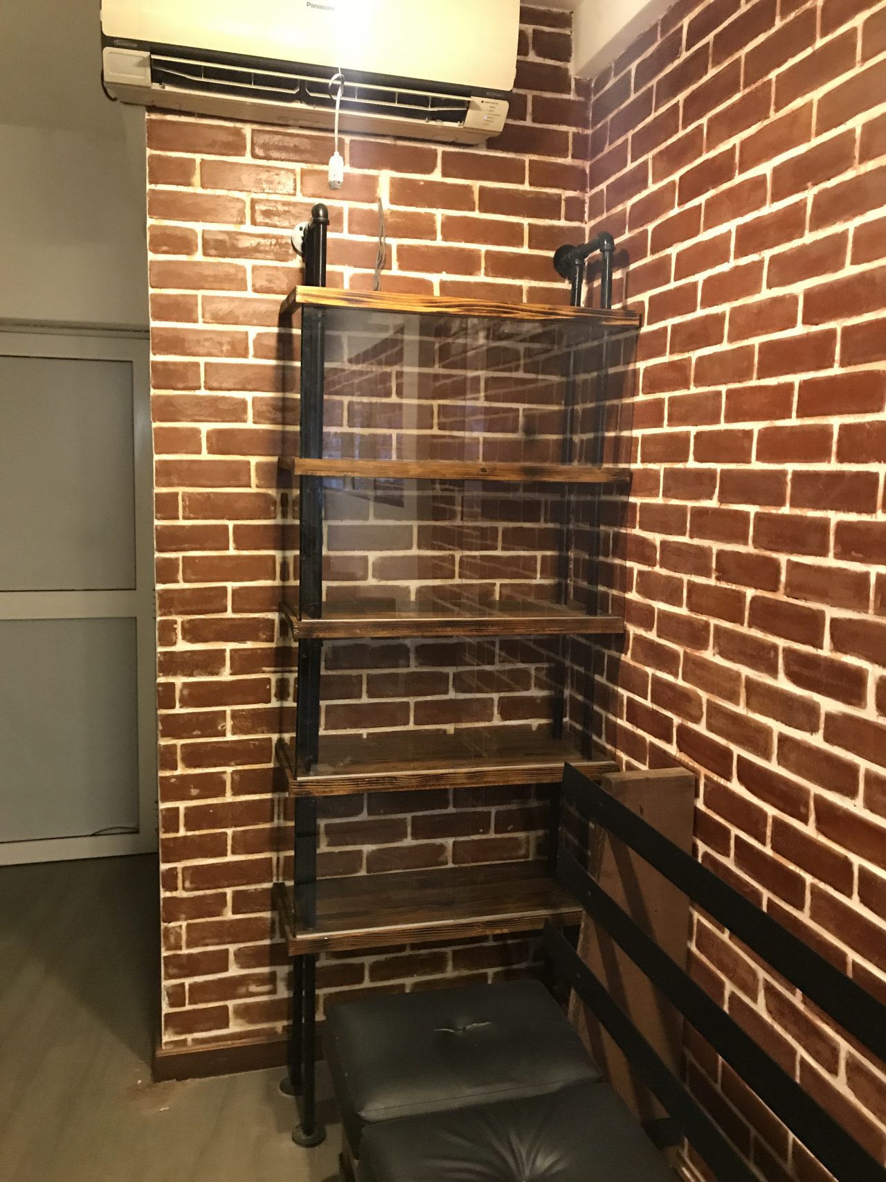 Industrial Pipe & Wood Shelf/Cabinet | Product Display Rack | The Pine ...