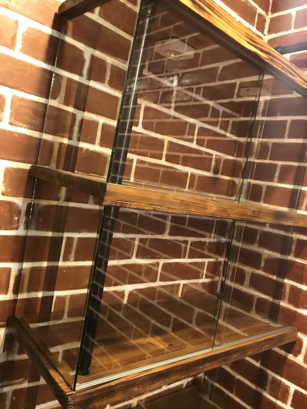 Industrial Pipe & Wood Shelf/Cabinet | Product Display Rack | The Pine ...